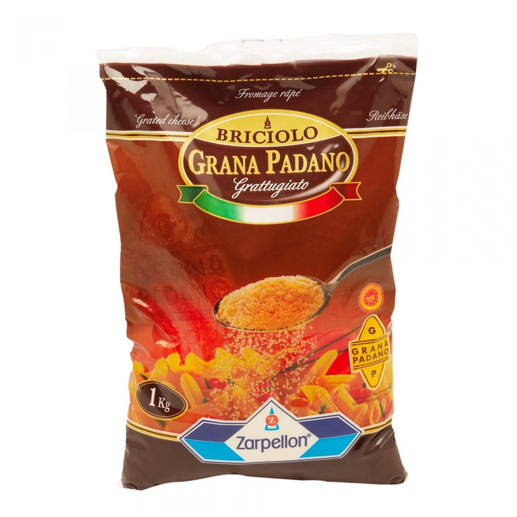 Formaggio Grana Padano Grattuggiato Zarpellon - busta 1 Kg - Corrocher ... Formaggio Grana Padano Grattuggiato Zarpellon - busta 1 Kg - Corrocher ...